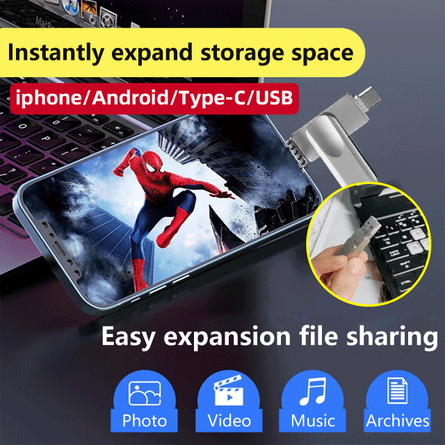 📱[Multifunctional]Large-capacity four-in-one mobile phone expansion fl ...